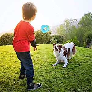 SIKROFEGEN Dog Chew Toy for Aggressive Chewers Medium and Large Breed, Freezable Dog Chew Toys for Teething Dogs, Ultra-Tough Natural Rubber Nearly Indestructible Donut Dog Toy, Dog Chew Ring Toys