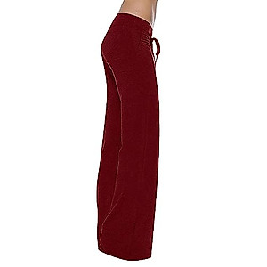 Plus Size Jumpsuits for Women Summer 2023 Cargo Pants Women Elastic Waisted Stretch Pant Legging Workout Yoga Gym Cozy Drawstring Trousers with Pockets Red Small