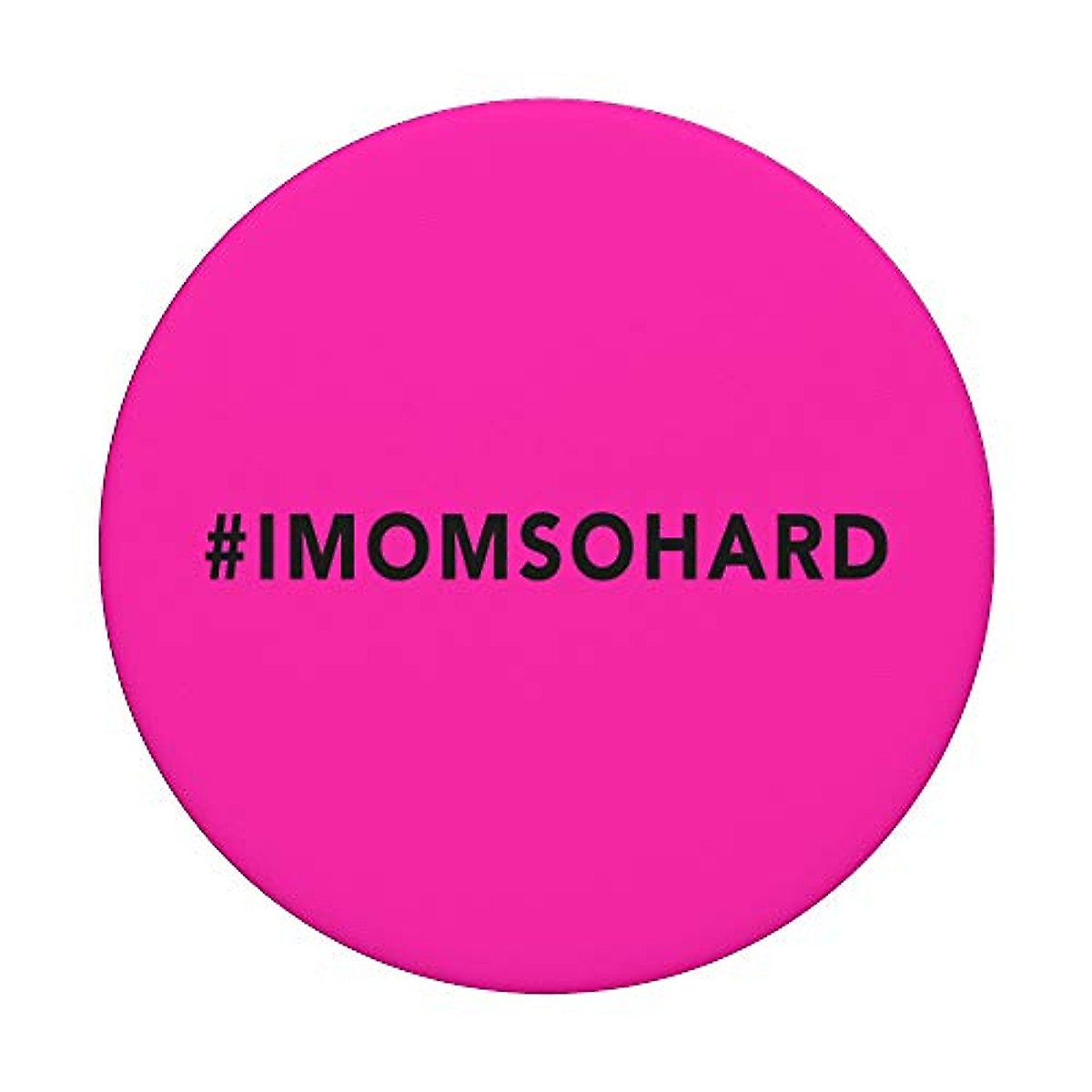 IMOMSOHARD Black Logo PopSockets Stand for Smartphones and Tablets