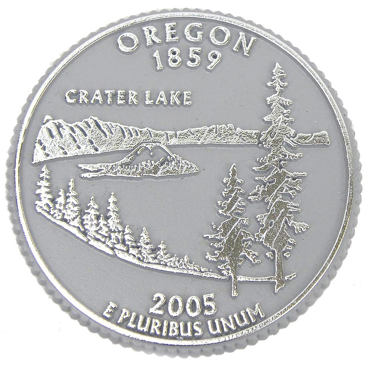 Oregon State Quarter Magnet by Classic Magnets, 2.5" Diameter, Collectible Souvenirs Made in The USA