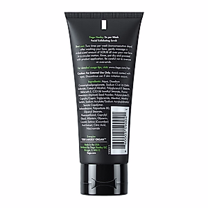 Tiege Hanley Exfoliating Face Wash for Men, 2 Oz - Gentle Face Scrub for Deep Pore Cleansing, Detoxifies & Removes Dead Skin Cells - Refreshing Facial Exfoliator for Dry or Sensitive Skin