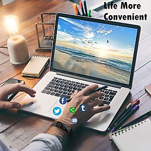 Docooler Honor Band 5 Smart Bracelet Watch Faces Smart Fitness Timer Intelligent Sleep Data Real-Time Heart Rate Monitoring 5ATM Waterproof Swim Stroke Recognition BT 4.2 Wristwatch (Navy Blue)