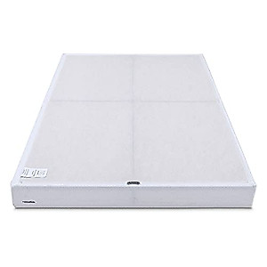 Amazon Basics Smart Box Spring Bed Base, 5 Inch Mattress Foundation, Tool-Free Easy Assembly, Twin, White