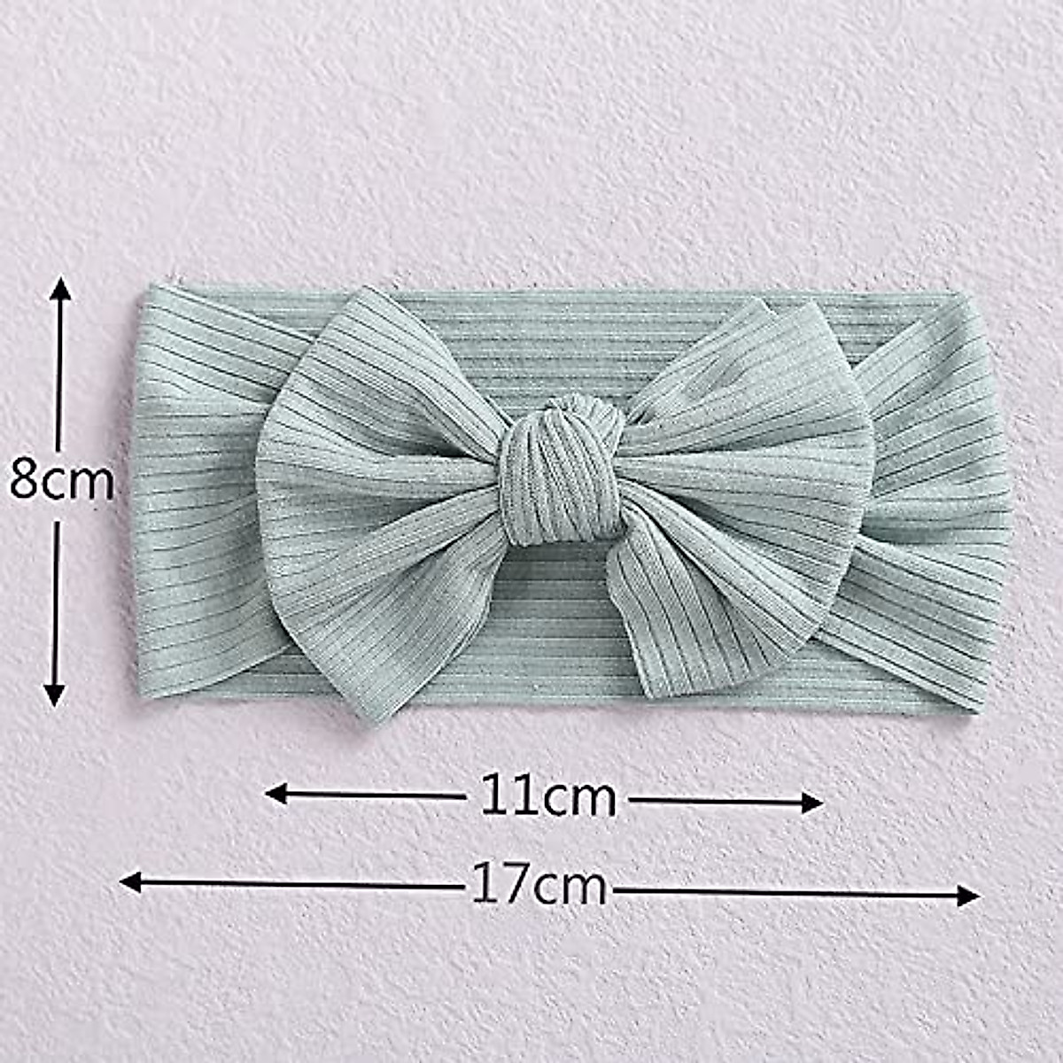 Mookiraer Baby Girls Headbands with Bows Handmade Hair Accessories Stretchy Hairbands for Newborn Infant Toddler Baby Essentials (Figure 10pcs)