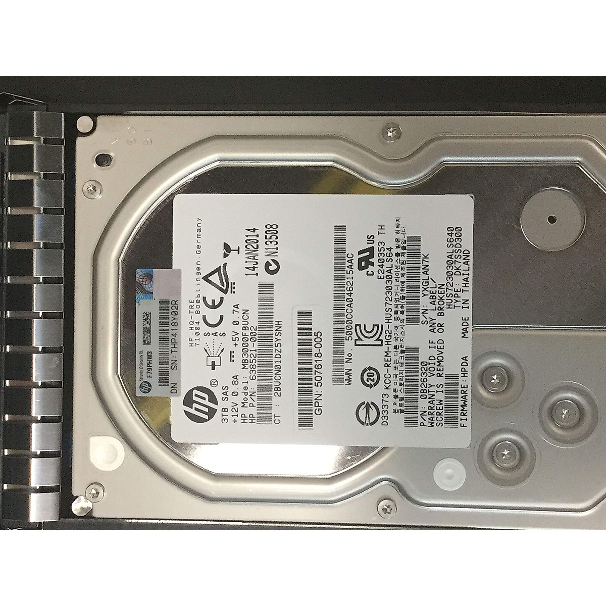 HP 625140-001 3 TB 3.5" Internal Hard Drive - 625030-001, 625031-B21, 652766-B21