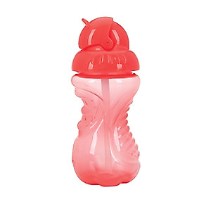 Nuby No-Spill Flip-It Cup, 10 Ounce, Single Pack of 1 Cup, Colors May Vary