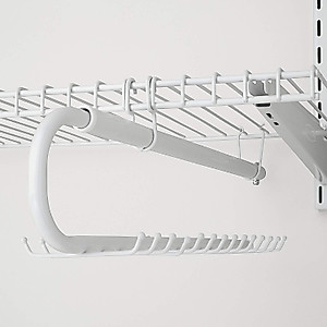 Rubbermaid Configurations Tie & Belt Organizer, White, Accessory Organization System and Storage, for Home/Closet/Bathroom