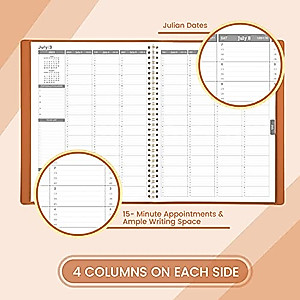 Weekly Appointment Book 2023 - Daily Hourly Planner 2023, January 2023- December 2023, 8.4" x 10.6", 15-Minute Interval, Flexible Soft Cover, Twin-Wire Binding, Perfect for Your Life