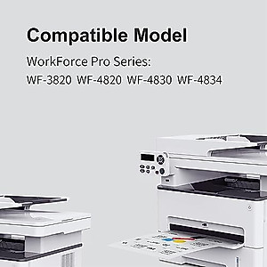 MYTONER 822XL Remanufactured Printer Ink Cartridges Replacement for Epson 822XL T822 822 XL Combo Pack for Epson Workforce Pro WF-3820 WF-4830 WF-4820 WF-4833 WF-4834 (BKCMY, 4 Pack)