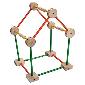 Schylling MKT Super Makit Classic Wood Construction Toy, 3+ years, 70-Pieces (1 EA)