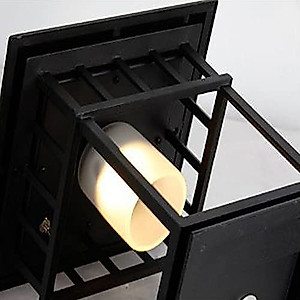 IBalody Solar Pillar Lights Outdoor Waterproof Column Lights Modern Simple Aluminum Alloy Decorative Light Home Courtyard Garden Pillar LED Light Square Pedestal