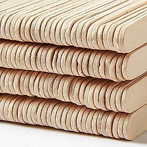 hand2mind Natural Wood Craft Sticks Bulk Set, Popsicle Sticks for Crafts, Waxing Sticks, Classroom Art Supplies, Art Sticks, Sticks for Crafting, Kids Art Supplies, 4-1/2 x 3/8 in. (Pack of 1,000)