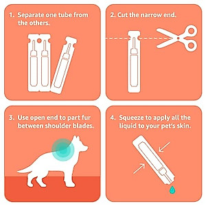 Amazon Basics Flea and Tick Topical Treatment for Small Dogs (5-22 pounds), 3 Count (Previously Solimo)