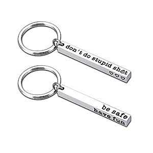 Stocking Stuffers for Teen Boys Girl Gift Ideas Christmas Gifts for Teenager Kids Son Daughter from Mom Dad Birthday Valentines Day Graduation Gifts for Him Her Women Men Don't Do Stupid St Keychain