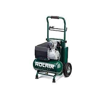 Rolair VT20TB 2 HP Wheeled Compressor with Overload Protection and Manual Reset