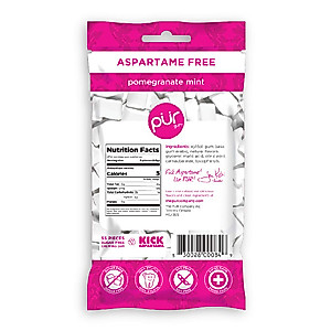 Pur Gum Variety Pack - Peppermint, Pomegranate Mint, Spearmint and Wintergreen - 55 Pieces each