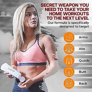 Shrink Toning Lotion - Heat Activated Cellulite Cream and Firming Body Lotion for Women and Men - Body Cream for Stomach, Tummy, and Body - with Caffeine, Vitamin E, Skin Tightening Body Cream (8oz)