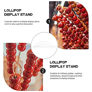 Yardwe Lollipop Display Stand Acrylic Lollipop Holder Arch Cake Pop Stand Candy Table Display for Weddings Baby Showers Birthday Party Halloween Christmas Transparent