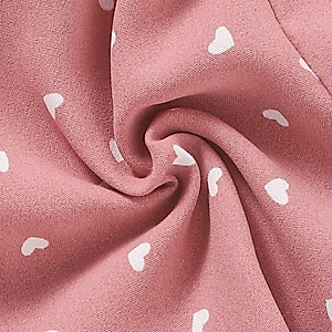 Tikoubabe Toddler Girl Clothes Baby Summer Cute Halter Romper V-Neck Outfits Love Heart Bow Knot Light Red 2T-3T 100CM