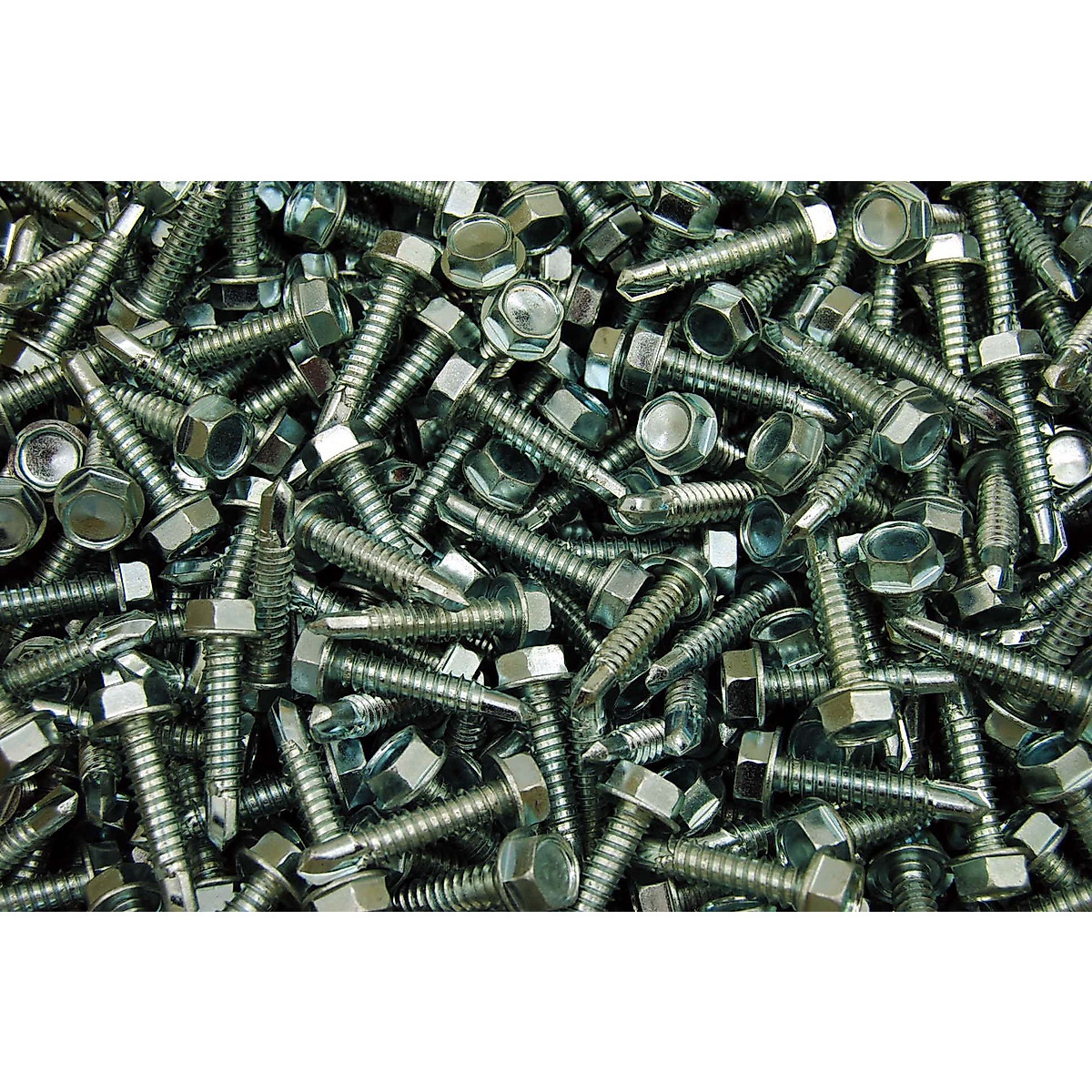 (200) Hex Washer Head 5/16 x 1-1/2" Self-Drilling Tek Screw IHW