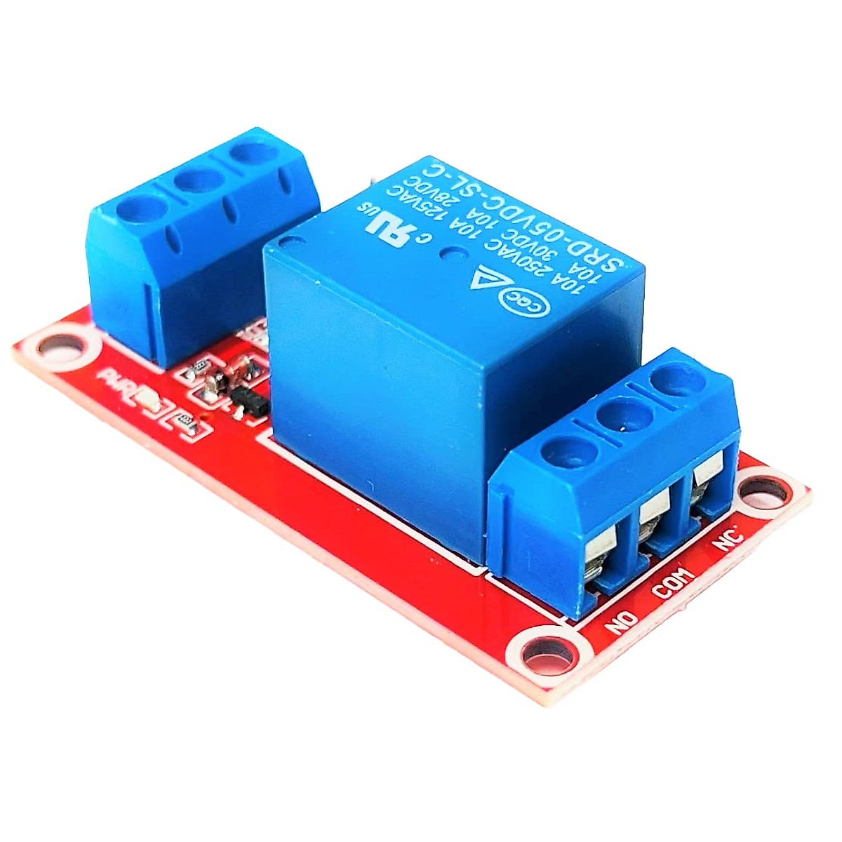 DIYables 3pcs Relay Module for Arduino, ESP32, ESP8266, Raspberry Pi, 1 Channel, 5V, High/Low Level Trigger
