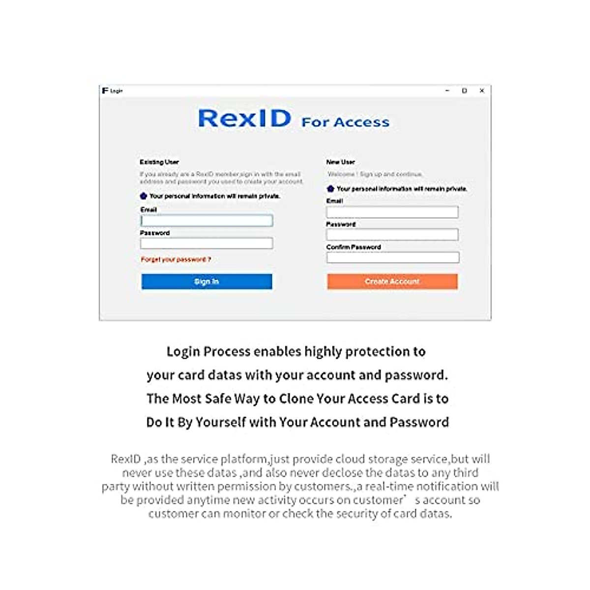 RexID Decoder RFID Reader Writer Proximity Encoder Platform 125kHz Card Copier Key Duplicator Machine Smart Programmer Kit ，5pcs Blank Clamshell Cards + 5pcs Blank ISO Cards + 5pcs Blank Disc Tag