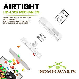 Airtight Food Storage Containers - Airtight Container Set with Lids - Food Storage Container Set - Plastic BPA Free - 7 Piece Set - BONUS 24 Labels with Marker - Heavy Duty Dry Food Storage Container