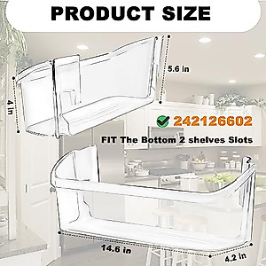 242126602 refrigerator door shelf replacement Fits for frigi.daire Refrigerator Door Shelf AP6278233 PS12364199 FFSS2625TS0 LFSS2612TF0-Fits Side Shelf Bottom