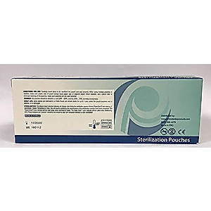 Primo Dental Products SP350 Self Seal Sterilization Pouches - Autoclave Sterilizer Bags for Dental Tools- Sterilization Bags for Nail Technicians & Tattoo Artists- Size: 3.5 by 10 Inches- Pack of 200