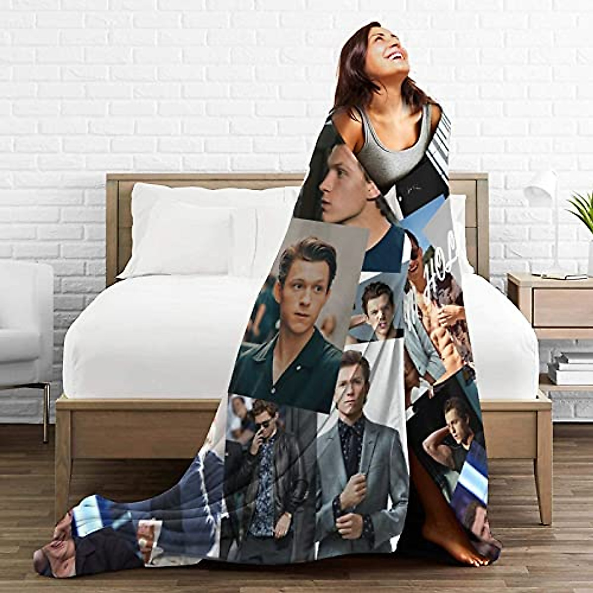 Blanket Fleece Throw Blankets Lightweight Super Soft Comfortable Blanket Gifts for Men Women Kids Bed Sofa Living Room