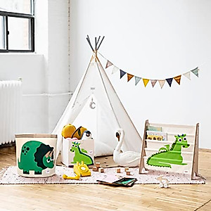 3 Sprouts Toy Storage Organizer: Toy Box Cube Organizer for Playroom, Nursery - Foldable Storage Bin - Dragon