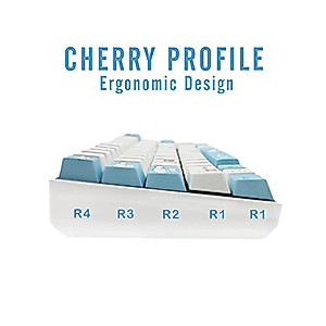 Sanrio Cinnamorall Blue Keycaps for Cherry MX Switches Cute Japanese Anime Mechanical Gaming Keyboard, PBT Key Caps Set