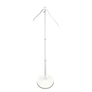 FixtureDisplays® 1PK White Garment Hanger Stand Floor Counter Jacket Blouse Sweater Shirt Display Adjustable Height 25-50" 16907-NF