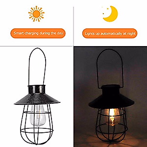 Led Light Decor, Automatical Solar Hanging Light, Waterproof for Home Decoration Gardens, Courtyards, Porches