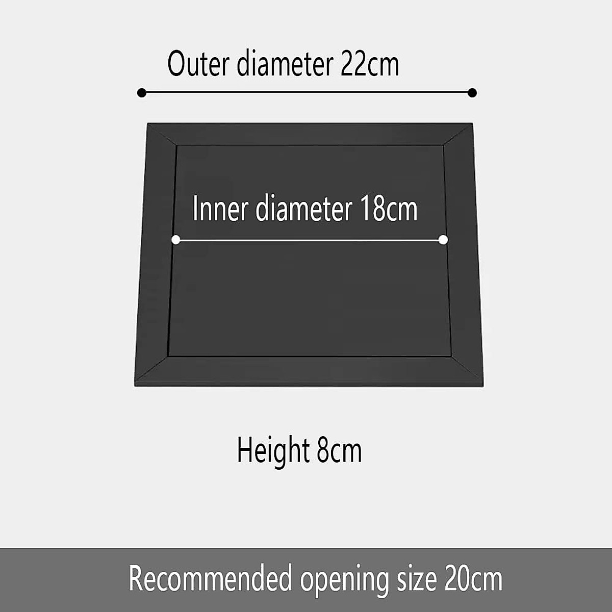 zktoermn Trash Cans Lids, 304 Stainless Steel Trash Grommet Flap Lid, 360 ° Rotation Flush Recessed Trash Can Lid Waste Chute Cover XJJUN (Color : Gold, Size : 22cm)