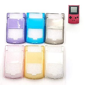 Crystal Shell Soft TPU Case Protective Cover for GBC Gameboy Color Console Protection Cover (Clear)