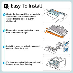 GREENCYCLE Compatible Toner Cartridge Replacement for Brother TN570 TN-570 TN540 to use with HL-5100 HL-5140 MFC-8220 MFC-8440 DCP-8040 DCP-8045DN Printer (Black, 1-Pack)