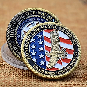 The US Navy Military Challenge Coin Pays Tribute to Our Navy Veterans