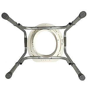 PCP Raised Toilet Seat and Safety Frame (Two-in-One), Adjustable Rise Height, Secure Elevated Lift Over Bowl, Made in USA, Regular