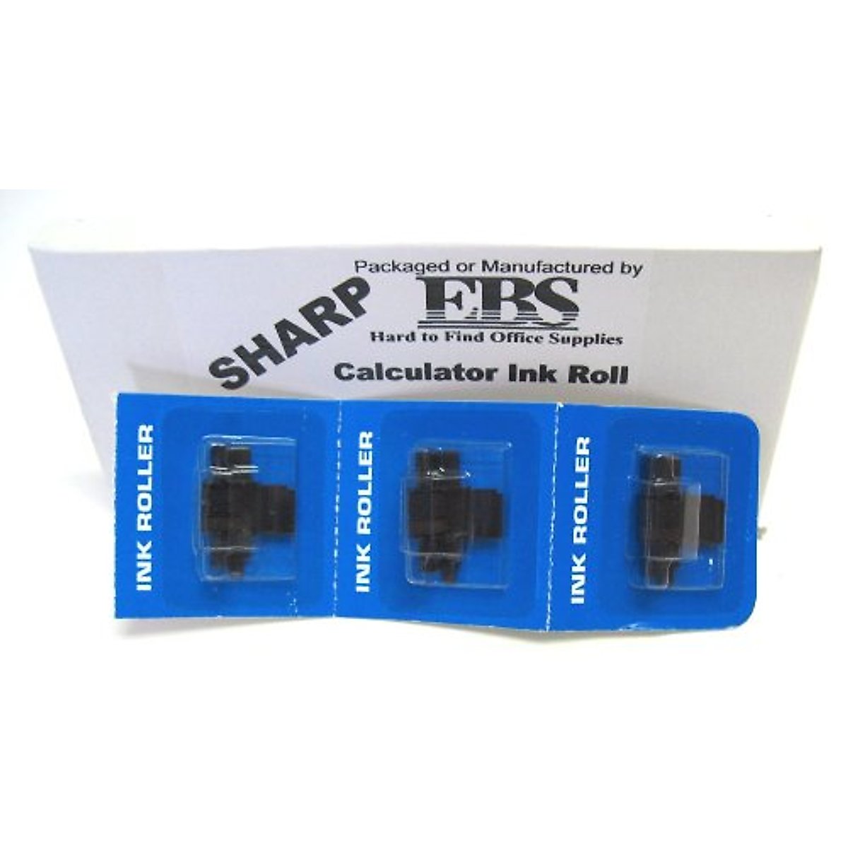 Sharp Calculator Black and Red Ink Roll Replaces EA772R ***FRESH PACKAGE OF THREE(3) Ink Rolls