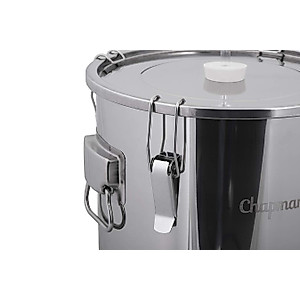Stainless Steel Fermenter, 14 Gallon Total Capacity – Durable Wine, Beer, Mead, Kombucha Fermenter & Kettle, Ideal for 10 Gallon Batches – Fermentation Bucket & Jar for Home & Craft Brewers