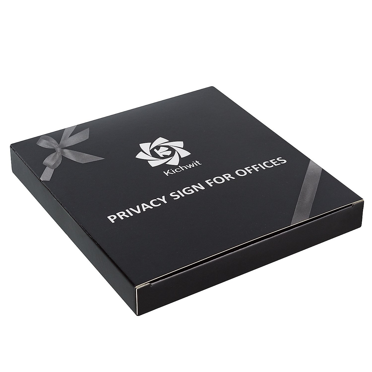 Kichwit Privacy Sign, Do Not Disturb Sign, Out of Office Sign, Please Knock Sign, In a Meeting Sign, Office Sign, Conference Sign for Offices, 5 Inch, Black