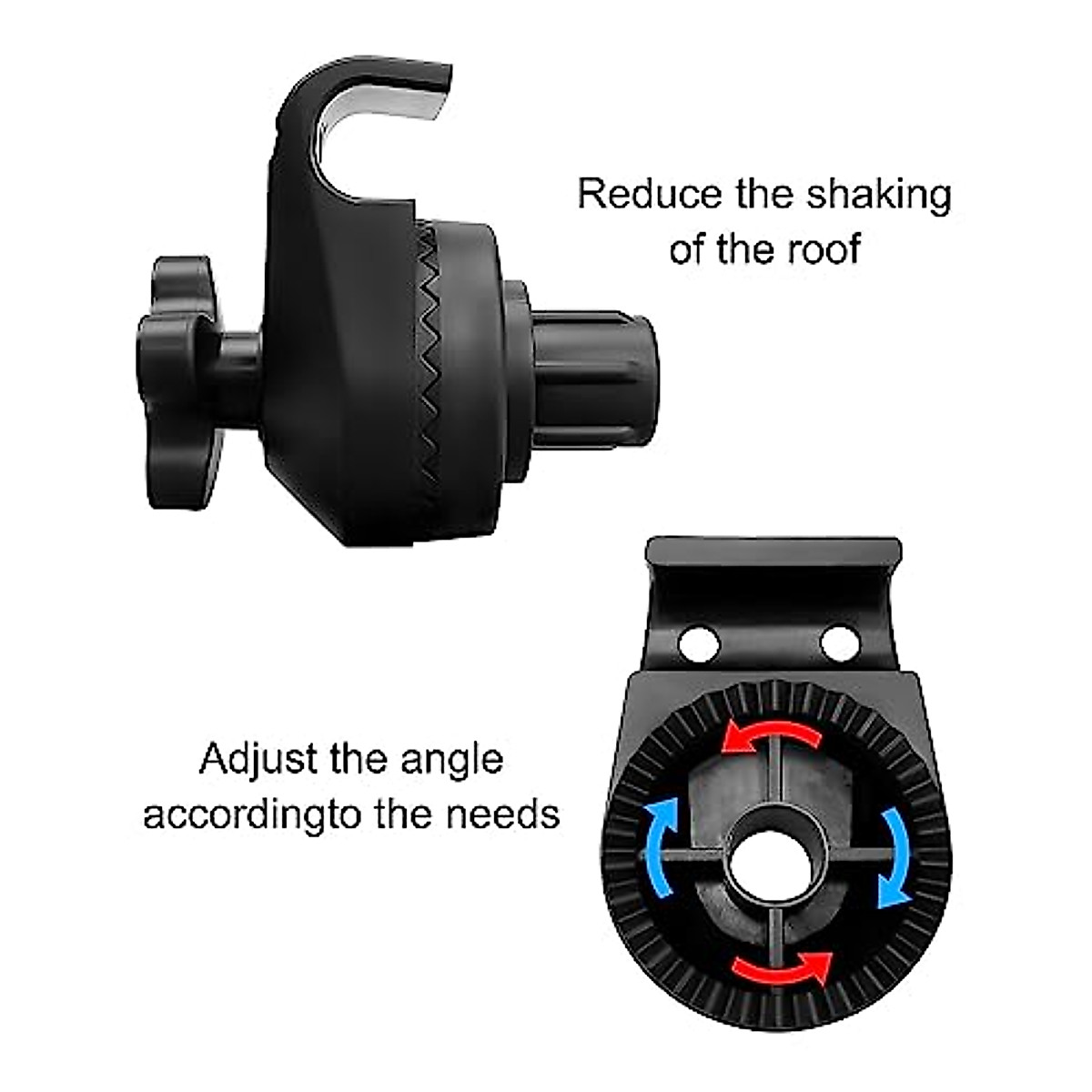 2 Pcs Garden Swing Plastic Fittings, Swing Frame Plastic Fitting to Attach Canopy Frame to Swing Frame, Match Diameter 20-23mm Swing Chair Frame Interface