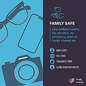 Koala Eyeglass Lens Cleaner Spray Kit | USA Made | 2 Ounces Glasses Cleaner + 1 Koala Microfiber Cleaning Cloth | Lens, Screen, & Camera Cleaning Kit | Streak & Alcohol Free | Safe for All Lenses