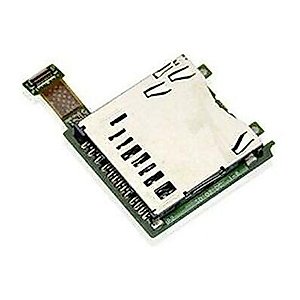 SD Memory Card Reader Slot Socket Tray with PCB Board Flex Cable Connection Replacement Compatible with Nintendo 3DS (2pcs)