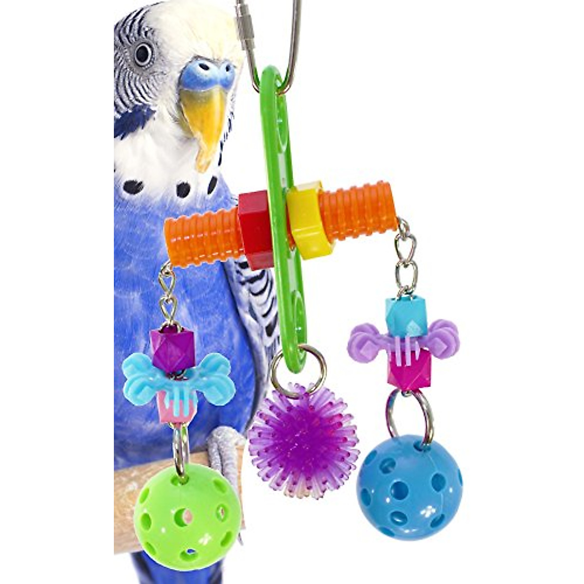 Bonka Bird Toys 01087 TUG 'O' WAR Toy cage Cockatiel Parakeet Conure Quaker Toys.