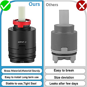 40PHF-2 Pressure Balance ​Cartridg, 40mm Shower Faucet Cartridge Replacement, Compatible with Tub/Shower Faucet Valve
