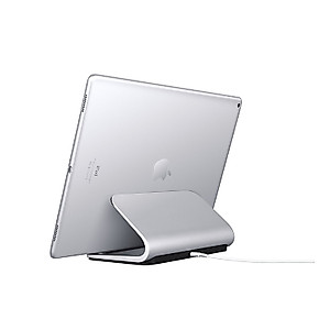 Logitech Base Charging Stand For IPad Pro 9.7-inch,10.5-inch, 12.9-inch (1st and 2nd gen) Premium Aluminum Construction Smart Connector Technology - Silver