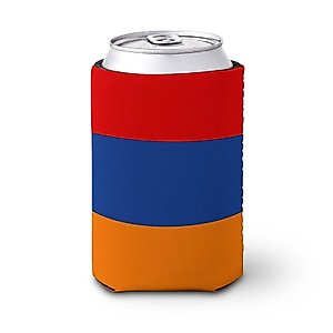 VHPVHP 2 PCS Armenian Flag Can Cooler Party Gift Beer Drink Coolers Coolies