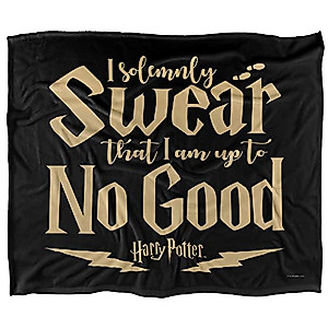 Harry Potter Blanket, 50"x60", No Good Silky Touch Sherpa Back Super Soft Throw Blanket